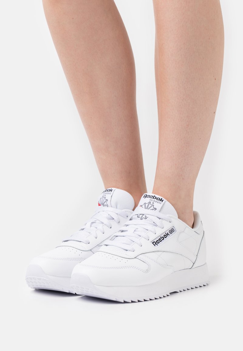 Reebok Classic CLASSIC LEATHER RIPPLE MID - Trainers - white - Zalando.de