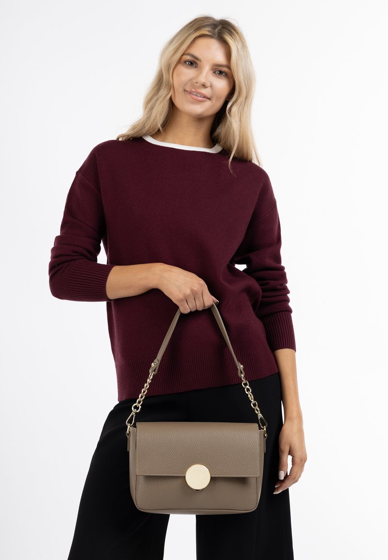 usha USHA BLACK LABEL HANDBAG NOWLES - Handtasche - dunkelbeige/beige ...