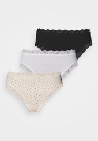 Lindex BRIEF EMELIE 3 PACK - Briefs - pink/black/white/light pink - Zalando