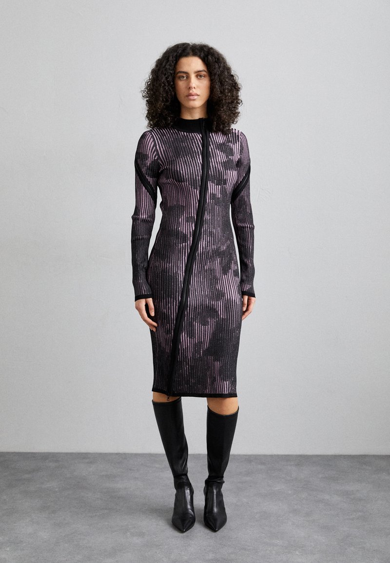 Chet Lo DRESS - Strickkleid - black/pink/schwarz - Zalando.ch