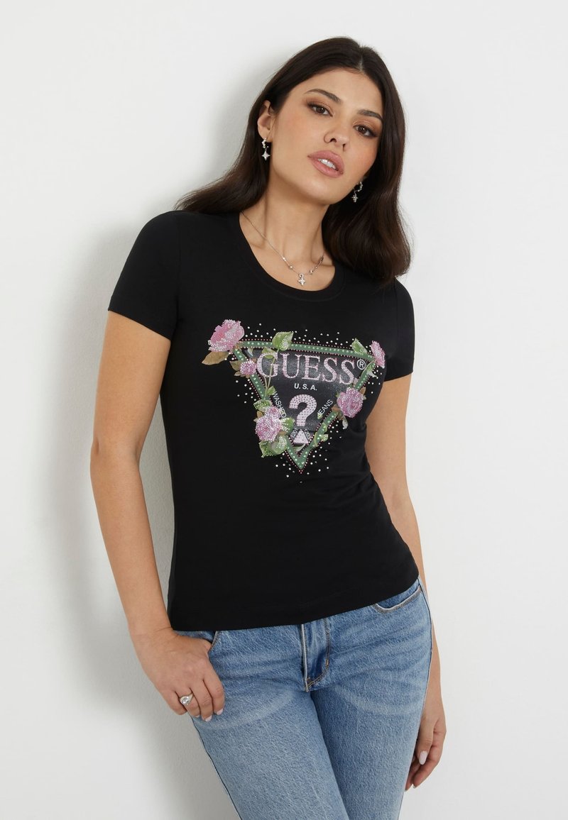 Guess T-shirt con stampa - schwarz/nero - Zalando.it