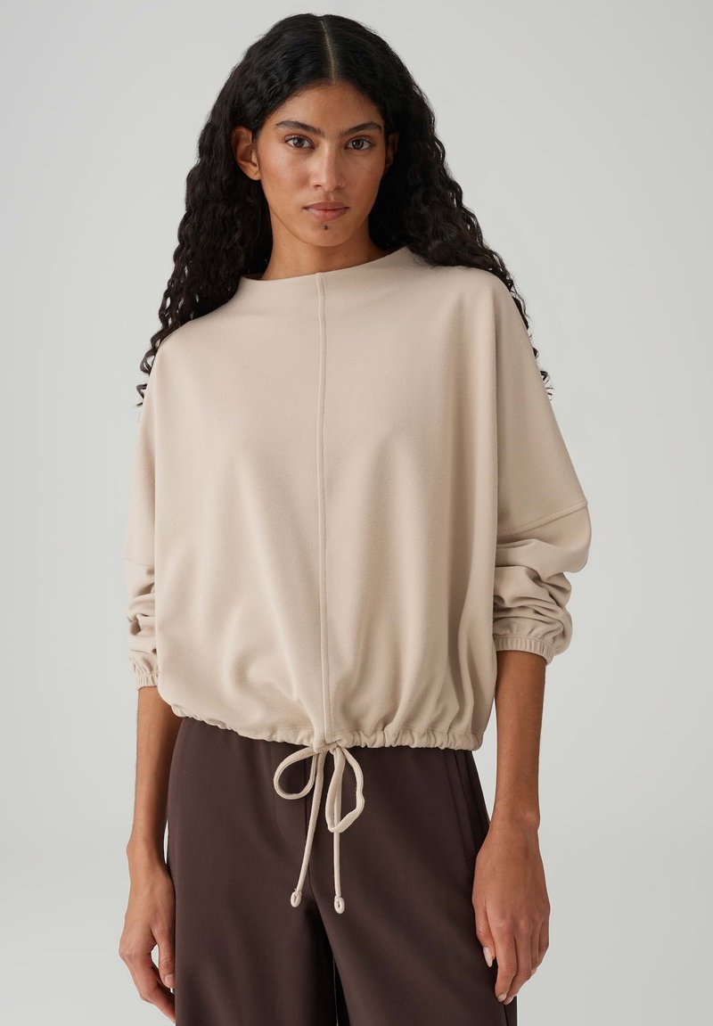 OPUS LOOSE WITH SOFT SURFACE - Sweatshirt - soft oat/beige - Zalando