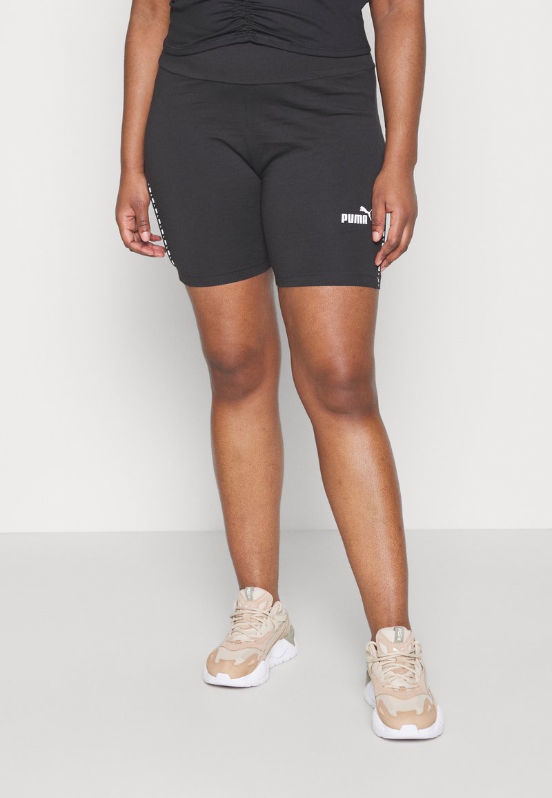Puma POWER TAPE 7 SHORT PLUS - Sports shorts - Black/black - Zalando