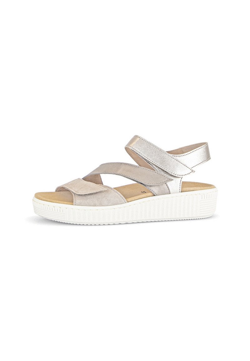 Gabor RIEMCHEN - Platform sandals - beige - Zalando