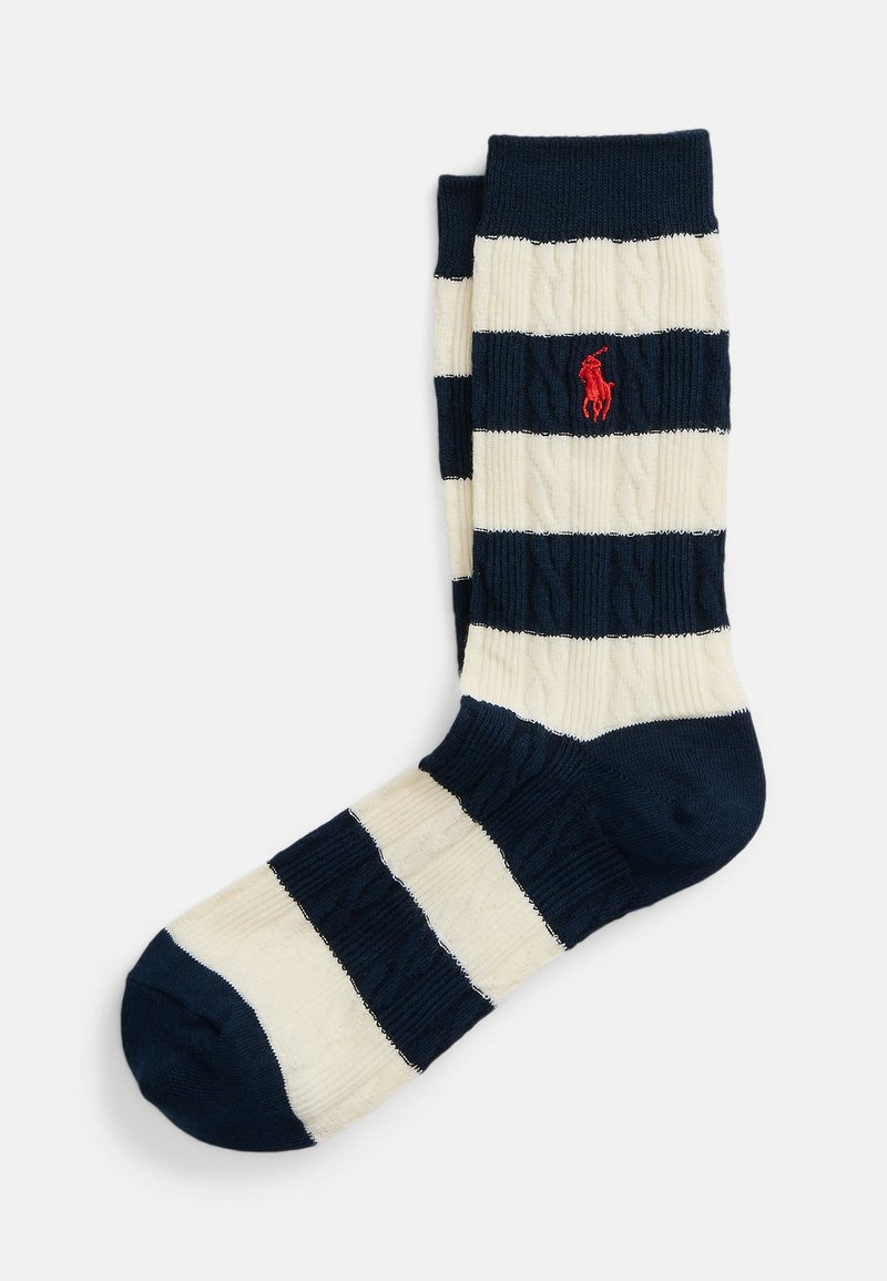 Polo Ralph Lauren RUGBY CREW SOCK SINGLE - Socks - navy multi/blue ...