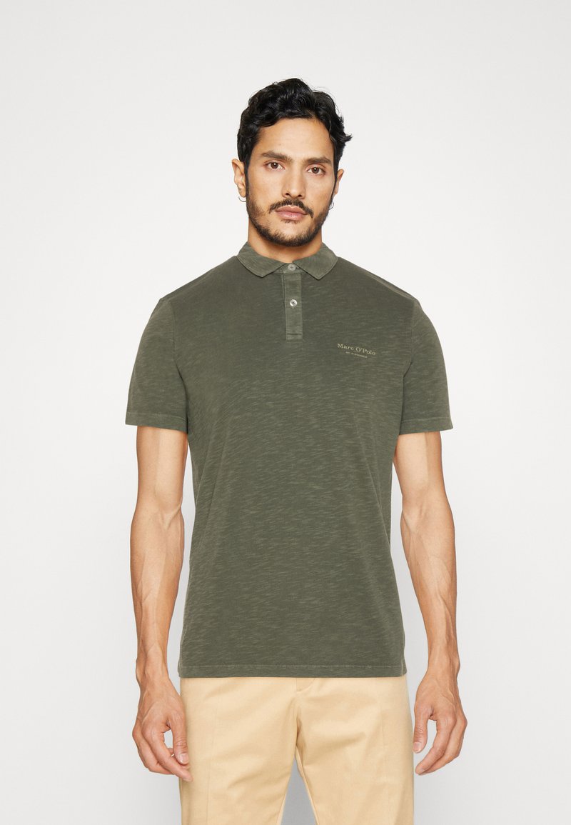Marc O'Polo SHORT SLEEVE BUTTON PLACKET SLITS AT HEM - Polo shirt ...