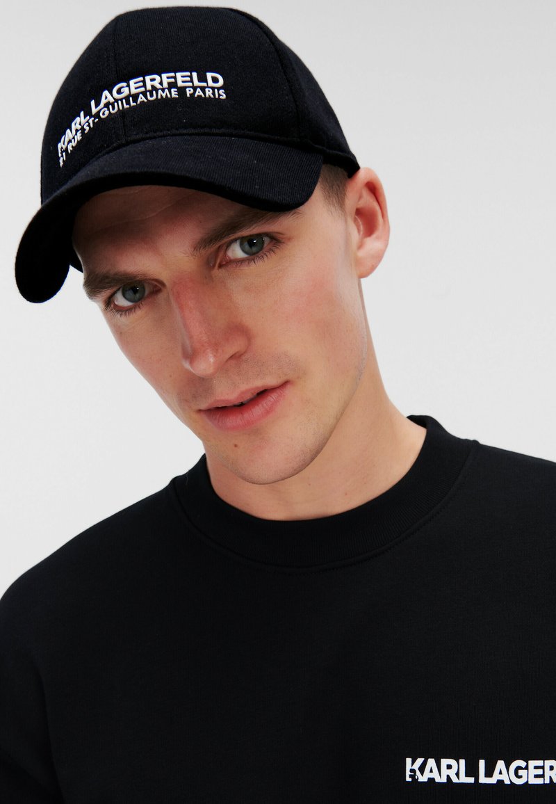 KARL LAGERFELD ESSENTIAL WASHED - Caps - black/sort - Zalando.dk