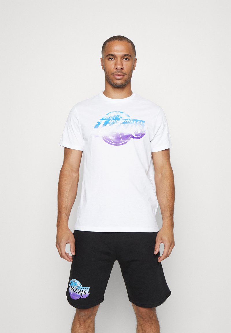 New Era NBA SKY TEE LOS ANGELES LAKERS - Vereinsmannschaften - white ...