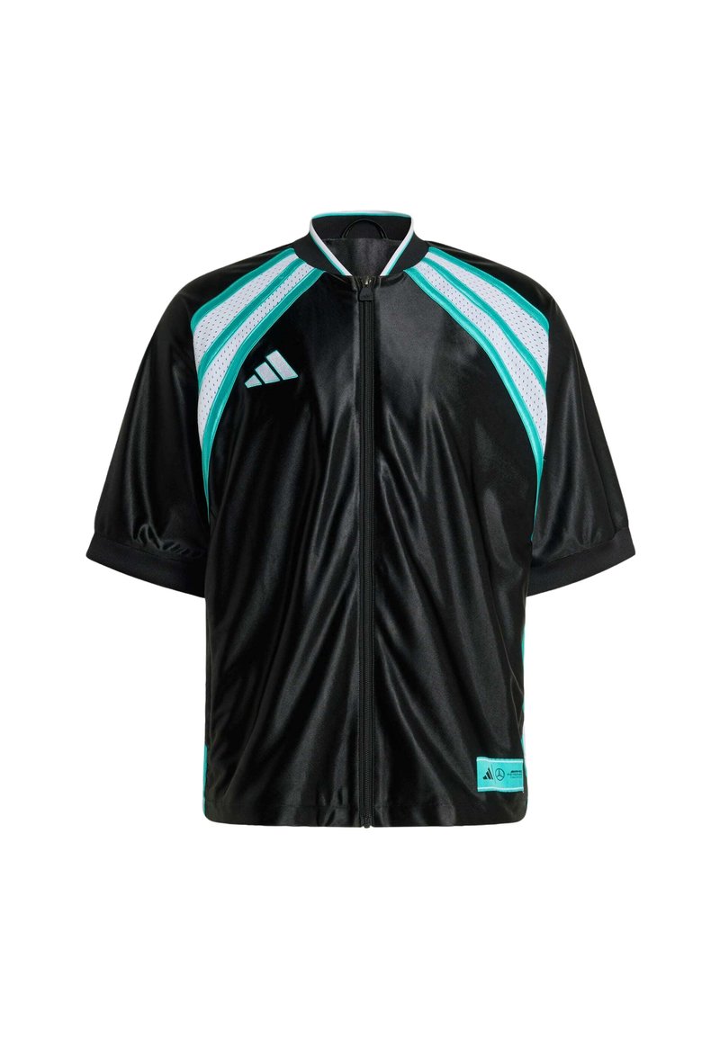 adidas Performance Training jacket - black white/black - Zalando.co.uk