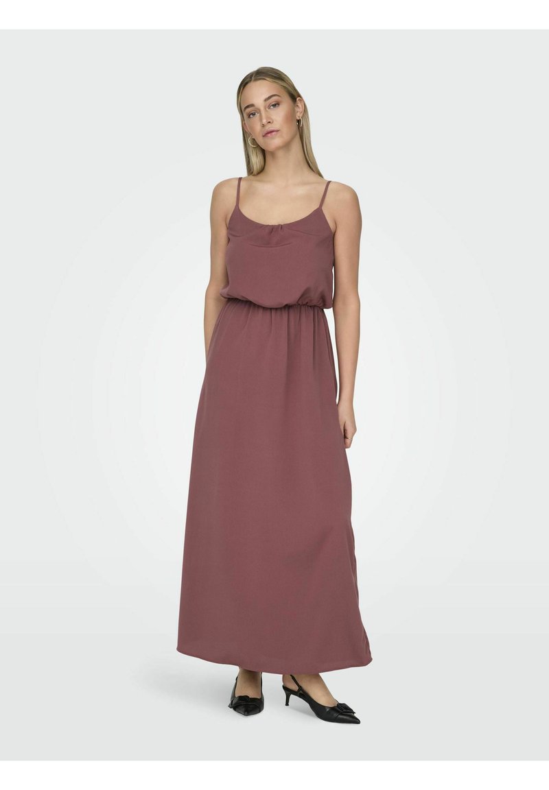ONLY NORMAL GESCHNITTEN - Maxi dress - rose brown/mottled lilac - Zalando