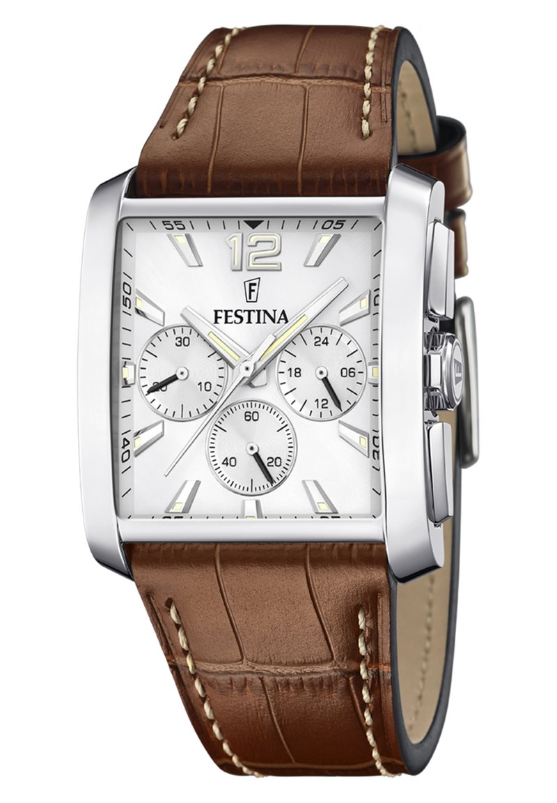Festina TIMELESS - Cronografo - white/brown/argentato - Zalando.it