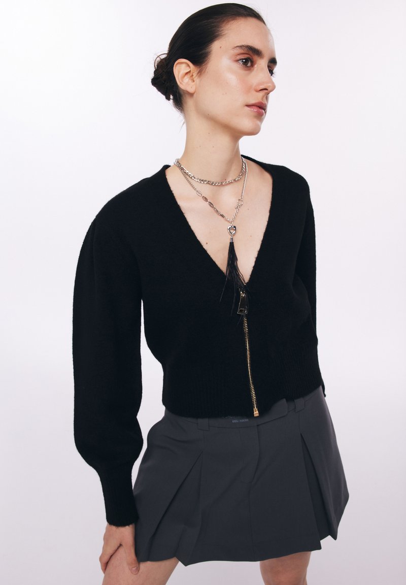 Twist ZIPPER DETAIL - Cardigan - black/nero - Zalando.it