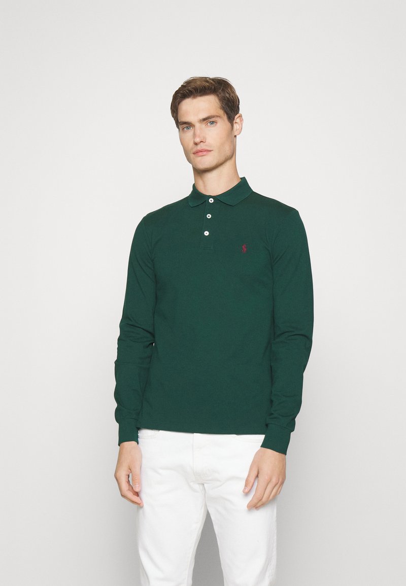 Polo Ralph Lauren LONG SLEEVE - Polo shirt - hunt club green/green - Zalando.co.uk
