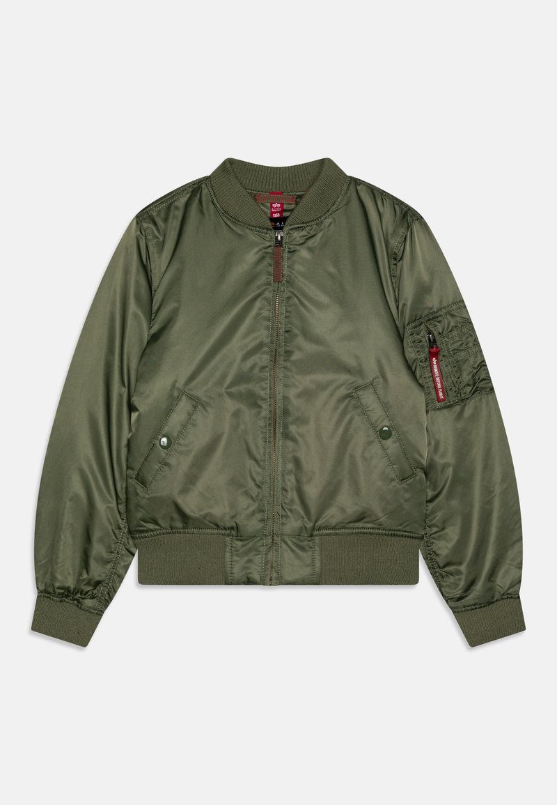 Alpha Industries KIDS TEENS UNISEX - Bomber Jacket - sage green/dark ...