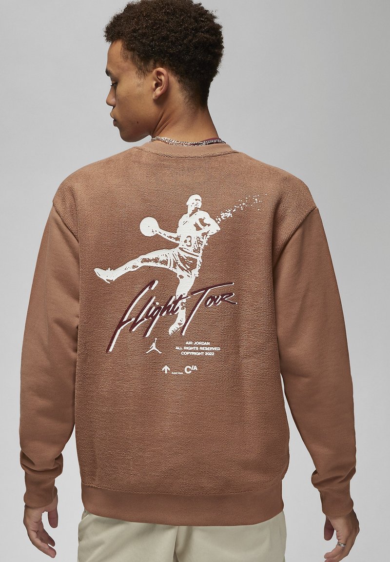 Jordan CREW FLIGHT HERITAGE - Sweatshirt - mineral clay/braun - Zalando.de