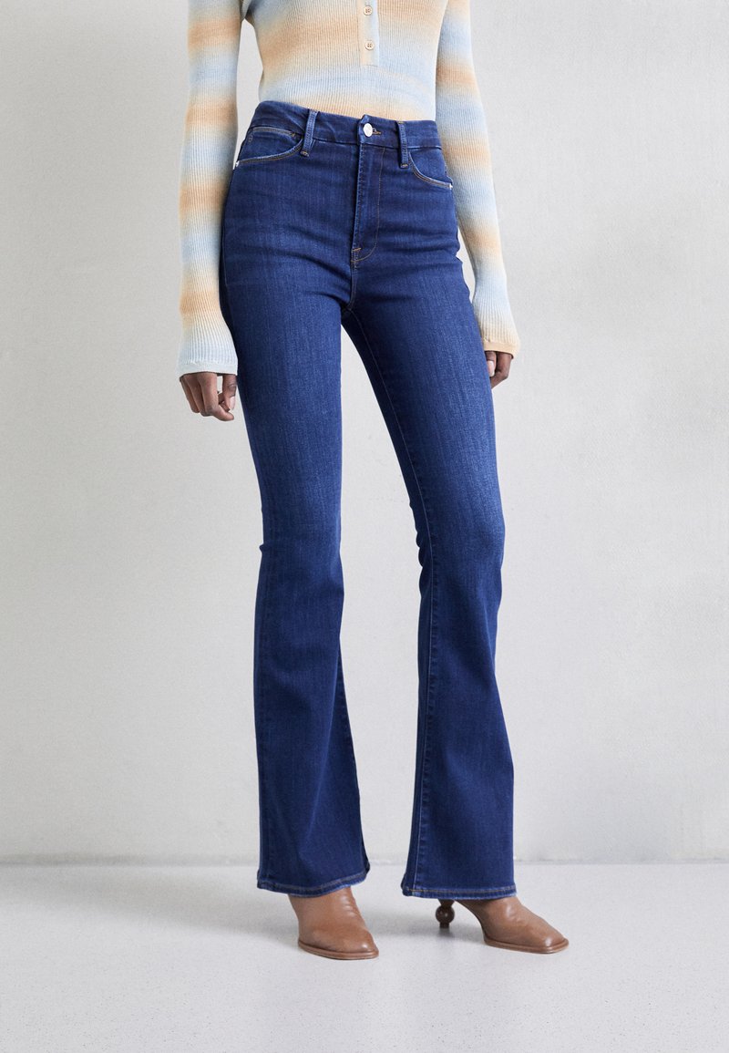 FRAME SUPER HIGH FLARE - Flared Jeans - majesty/dark blue - Zalando.ie