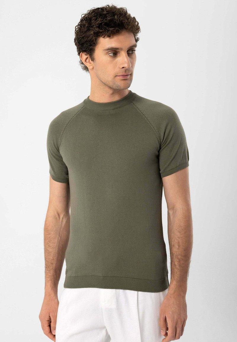 Antioch T-Shirt basic - light khaki/khaki - Zalando