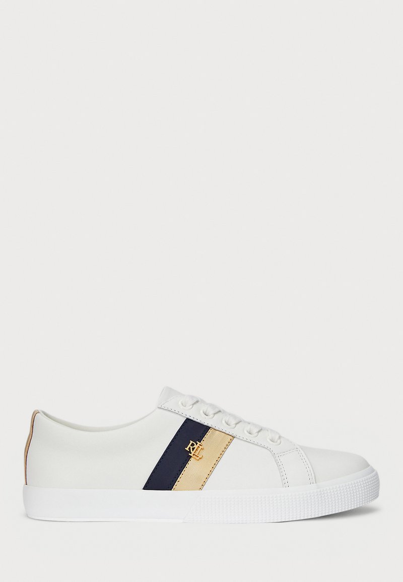 Lauren Ralph Lauren JANSON II LEATHER TRAINER - Zapatillas - snow white ...