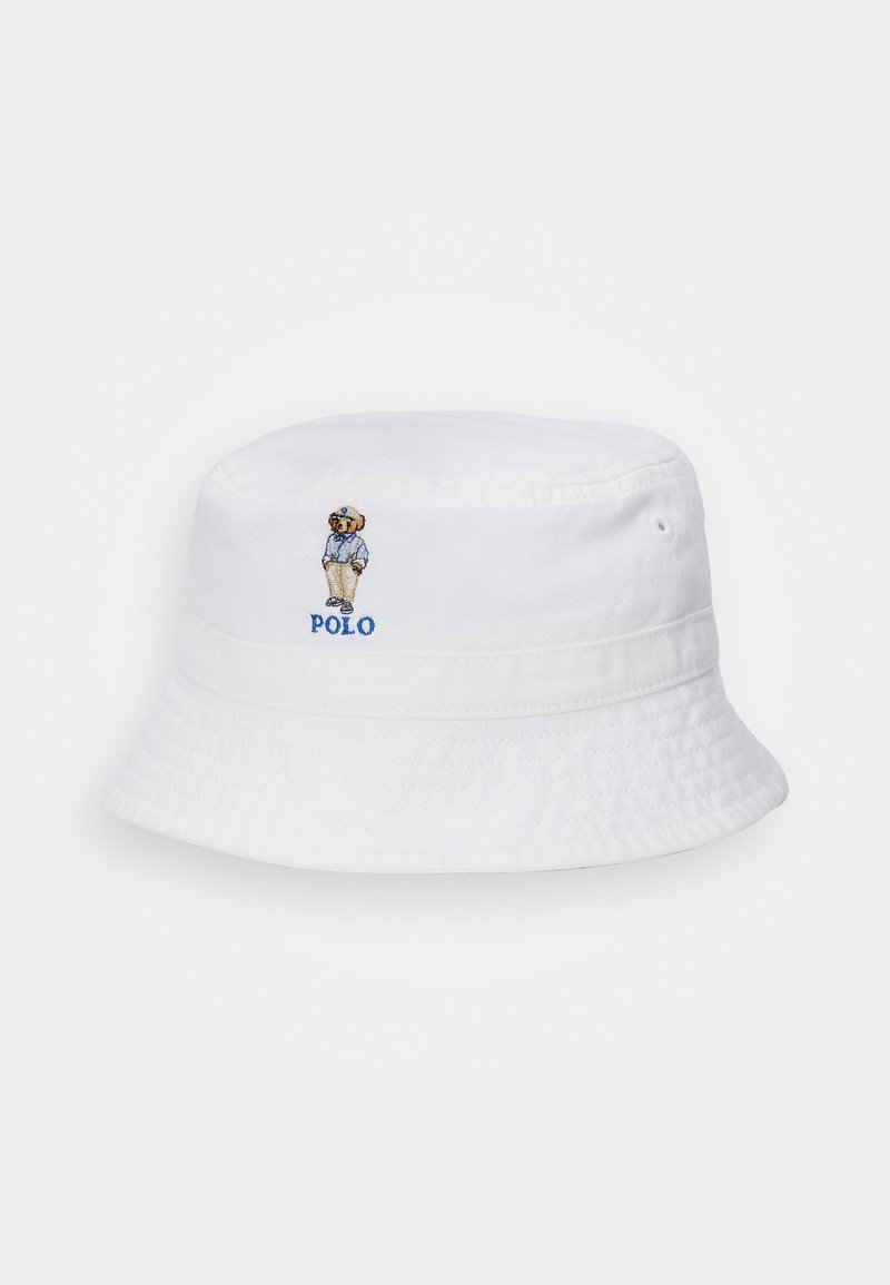 Polo Ralph Lauren POLO BEAR COTTON TWILL BUCKET HAT - Hat - white/off ...