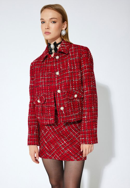 adL GARNISHED WITH POCKET FLAP - Robe chemise - printed black/noir ...