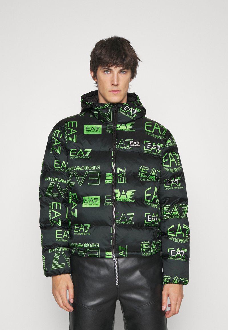 EA7 Emporio Armani JACKET - Winterjacke - black/grey/schwarz - Zalando.ch