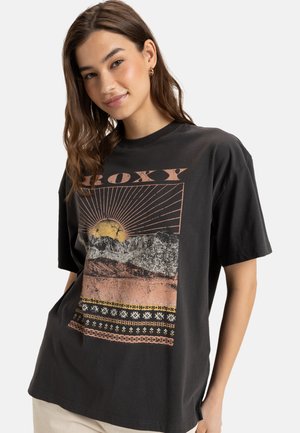 Roxy GIRL NEED TEES - T-shirt print - cedar wood/bruin - Zalando.nl