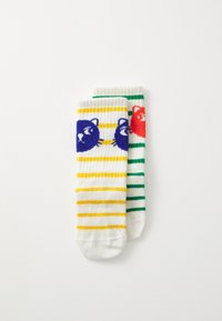 Mini Rodini CATS STRIPE ANTI-SLIP SOCKS UNISEX 2 PACK - Strumpor ...