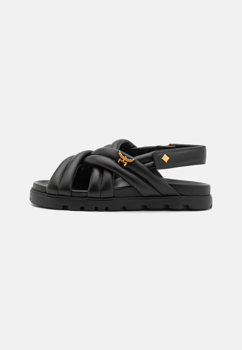 MCM FLAT - Sandals - black - Zalando.co.uk