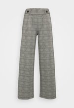 JDY JDYGEGGO MIA LONG CHECK - Broek - black/zwart - Zalando.be