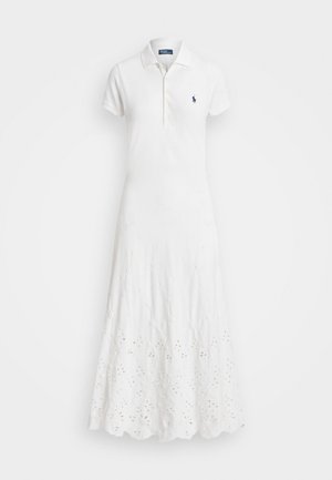 Polo Ralph Lauren SHORT SLEEVE DAY DRESS - Maxi-jurk - blue floral/blauw - Zalando.nl