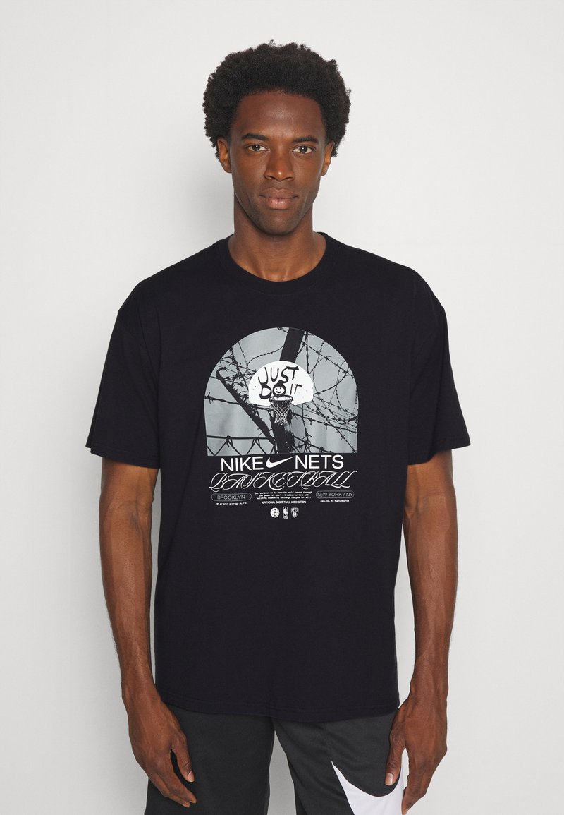 Nike Performance NBA BROOKLYN NETS MAX 90 TEE - Club wear - black ...