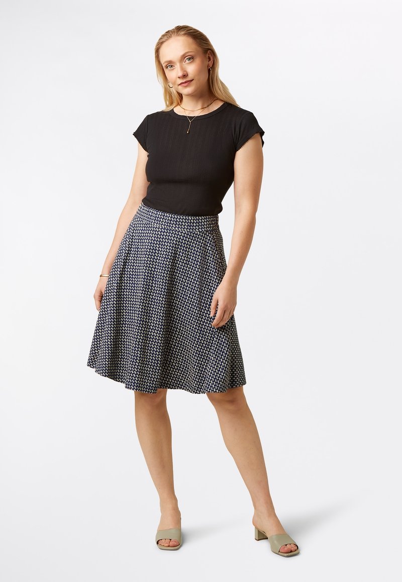 King Louie SERENA BLIZZY - A-line skirt - mazarine/blue - Zalando