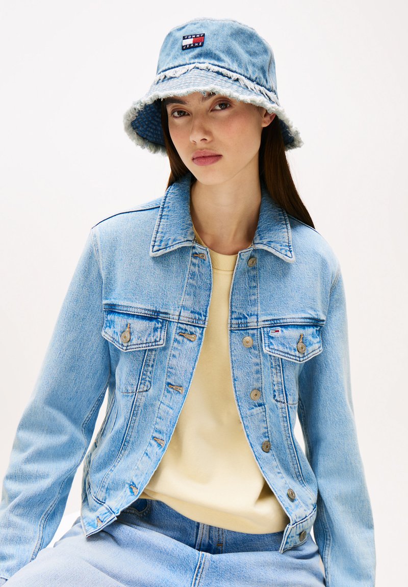 Tommy Jeans HERITAGE BUCKET - Hat - denim/light-blue denim - Zalando.ie