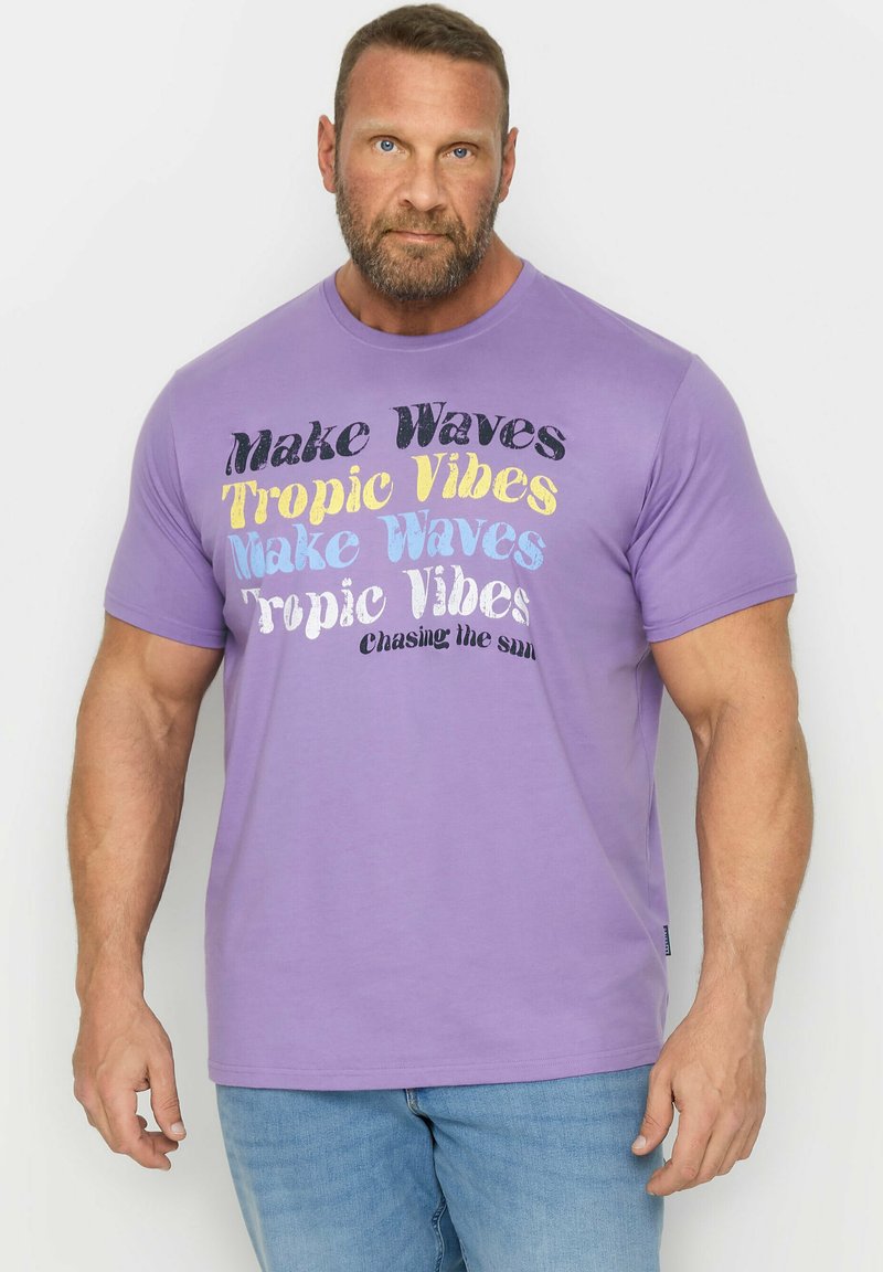 BadRhino MAKE WAVES - T-shirt imprimé - purple/violet - ZALANDO.FR