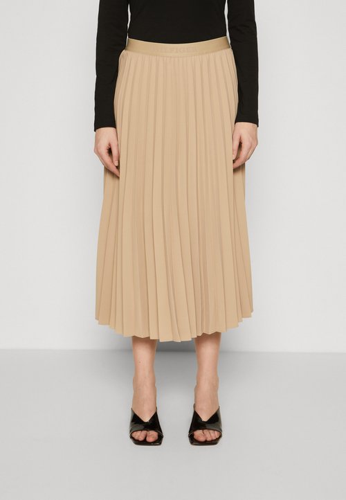 Koton MIDI - A-linjainen hame - beige - Zalando.fi