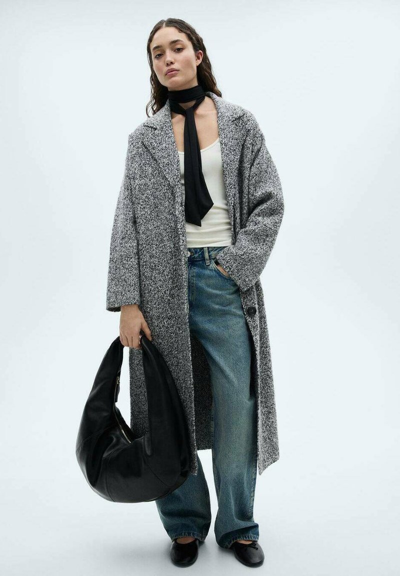 Mango Klasický kabát - black/černá - Zalando.cz