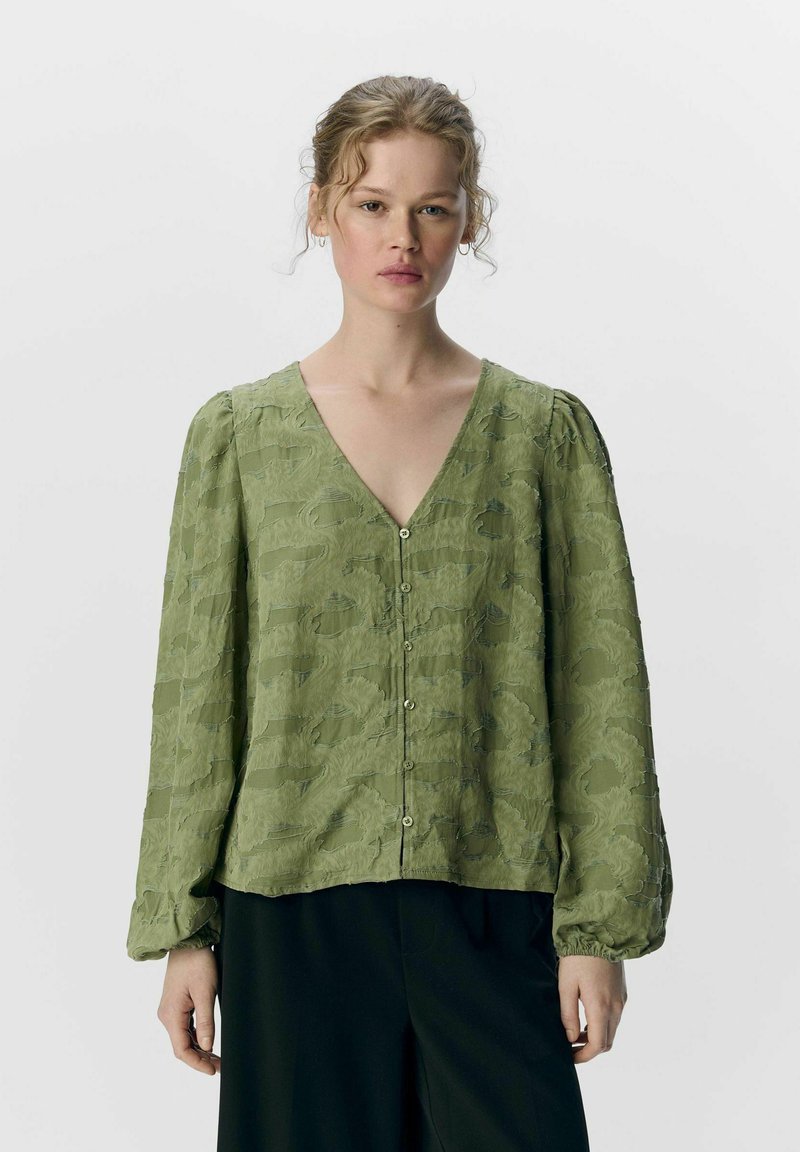 Object Blouse - mosstone/groen - Zalando.nl