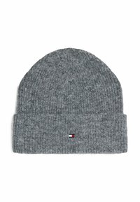 Tommy Hilfiger ESSENTIAL FLAG FUZZY - Mütze - mid grey/grau - Zalando