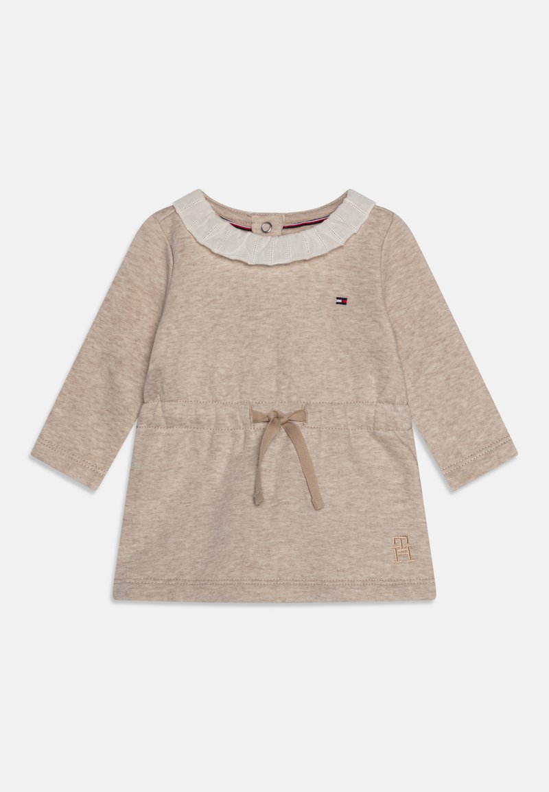 Tommy Hilfiger BABY COLLAR - Jersey dress - merino melange/mottled ...