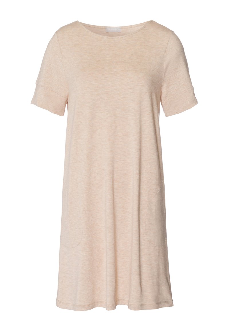 Hanro NATURAL ELEGANCE - Nightie - toffee melange/light brown - Zalando