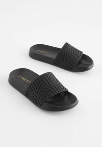 Next PATTERNED SLIDERS - Badesandale - black/schwarz - Zalando.ch