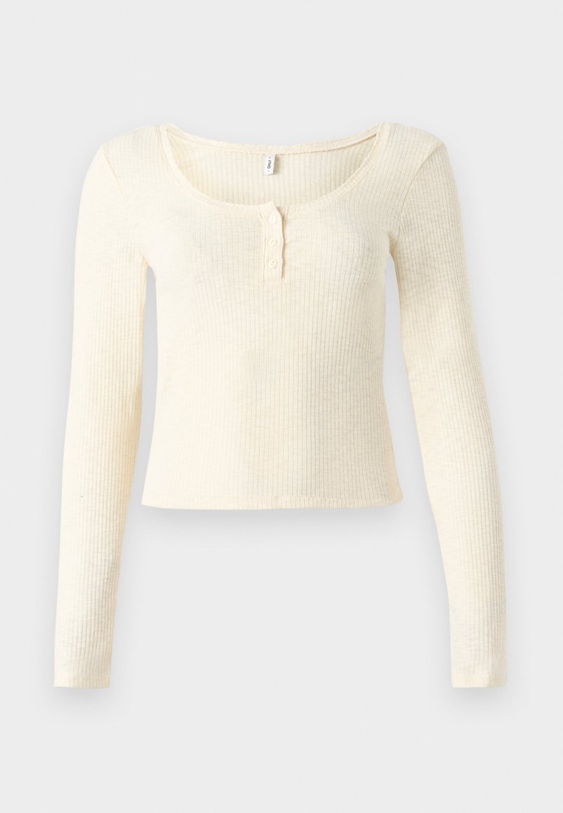 ONLY ONLJULIANE LIFE PLACKET - Langarmshirt - birch/offwhite - Zalando