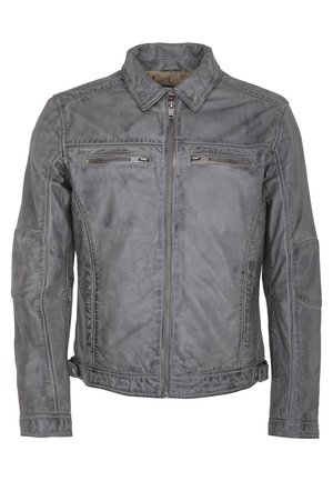 Lee Cooper BASILE - Veste en cuir - black/noir - ZALANDO.FR