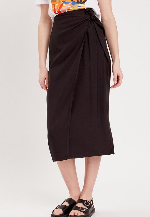 Object Wikkelrok - black/zwart - Zalando.be