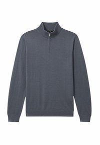 Reiss REGULAR FIT BLACKHALL HALF-ZIP - Trui - airforce blue/lichtblauw ...