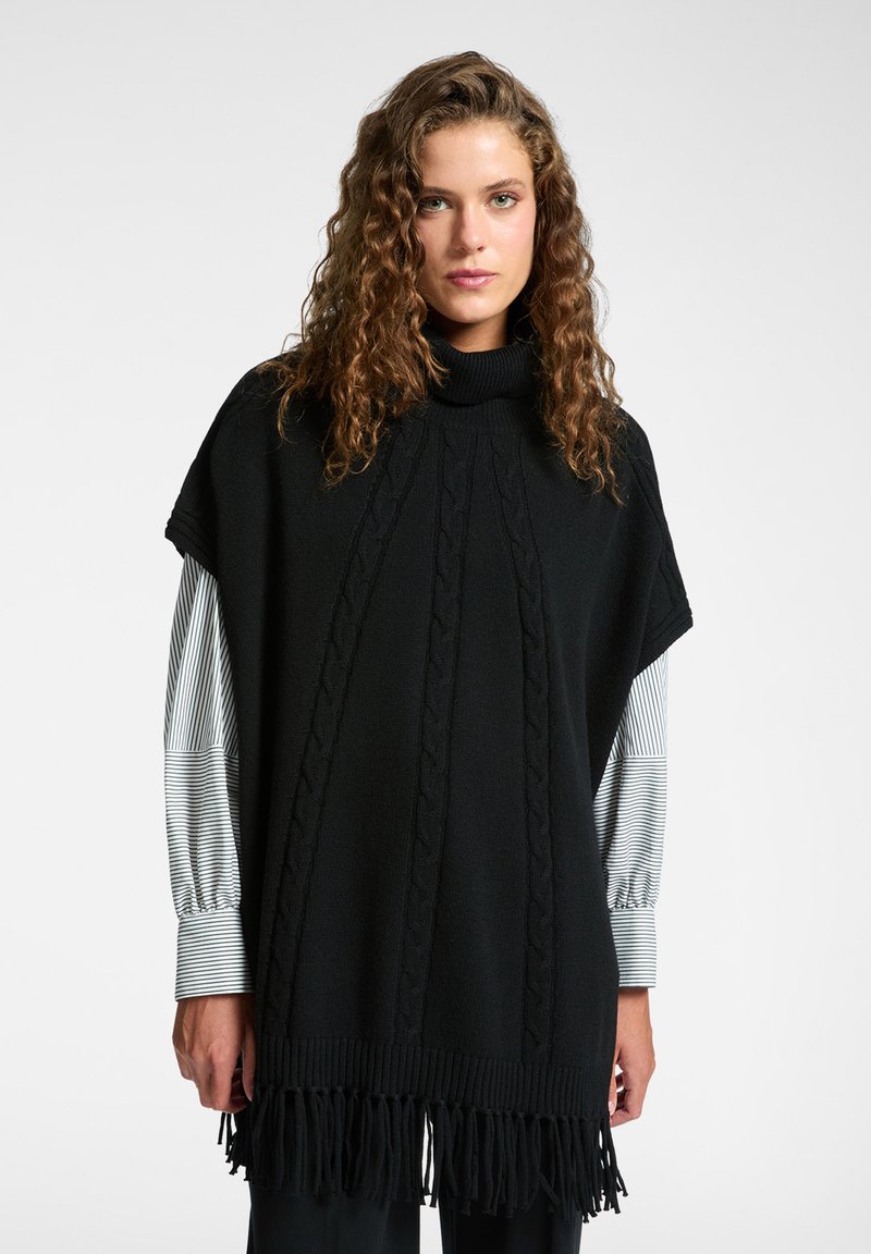 Elena Mirò Cape - nero/black - Zalando