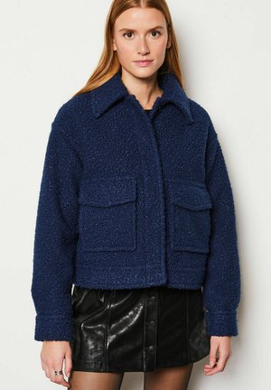 OXXO CROP PATTERNED - Jeansjacke - blue black denim/blue-black denim ...