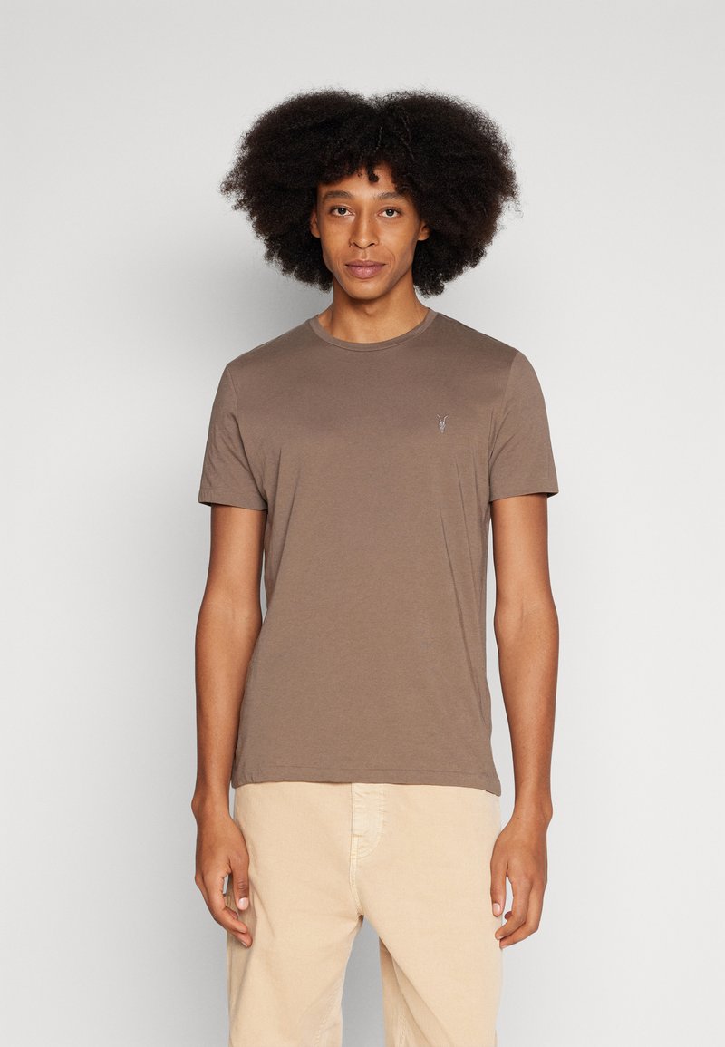 AllSaints TONIC CREW - T-shirt basique - splinter brown/beige - ZALANDO.CH