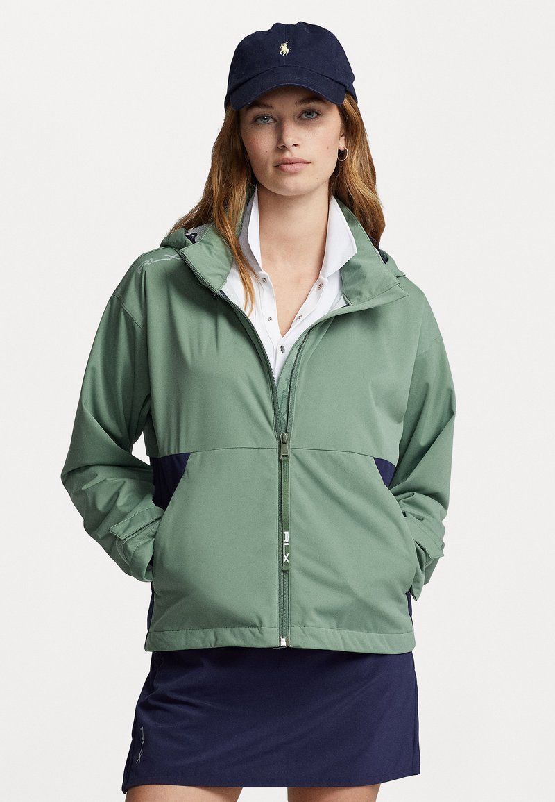 Polo Ralph Lauren RAIN UNLINED - Waterproof jacket - fatigue/refined navy/dark blue - Zalando