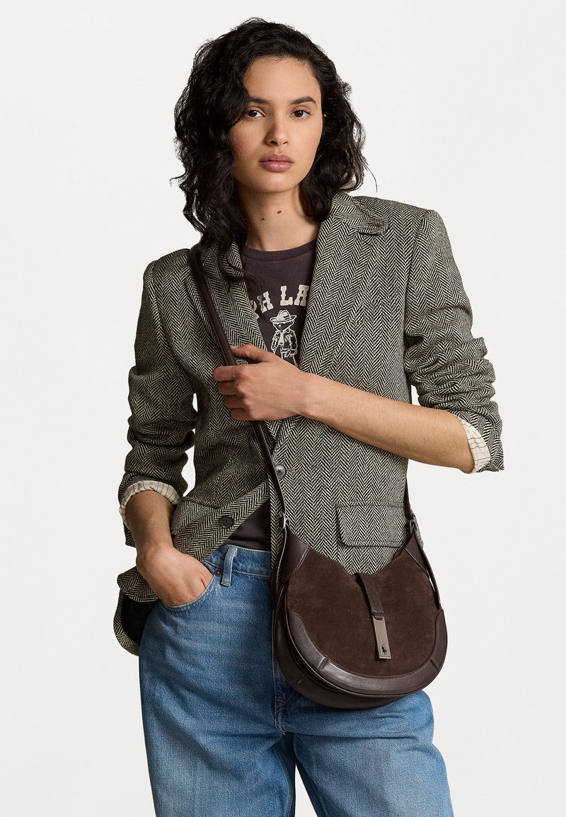 Polo Ralph Lauren POLO ID SUEDE-LEATHER SMALL SHOULDER BAG - Across ...